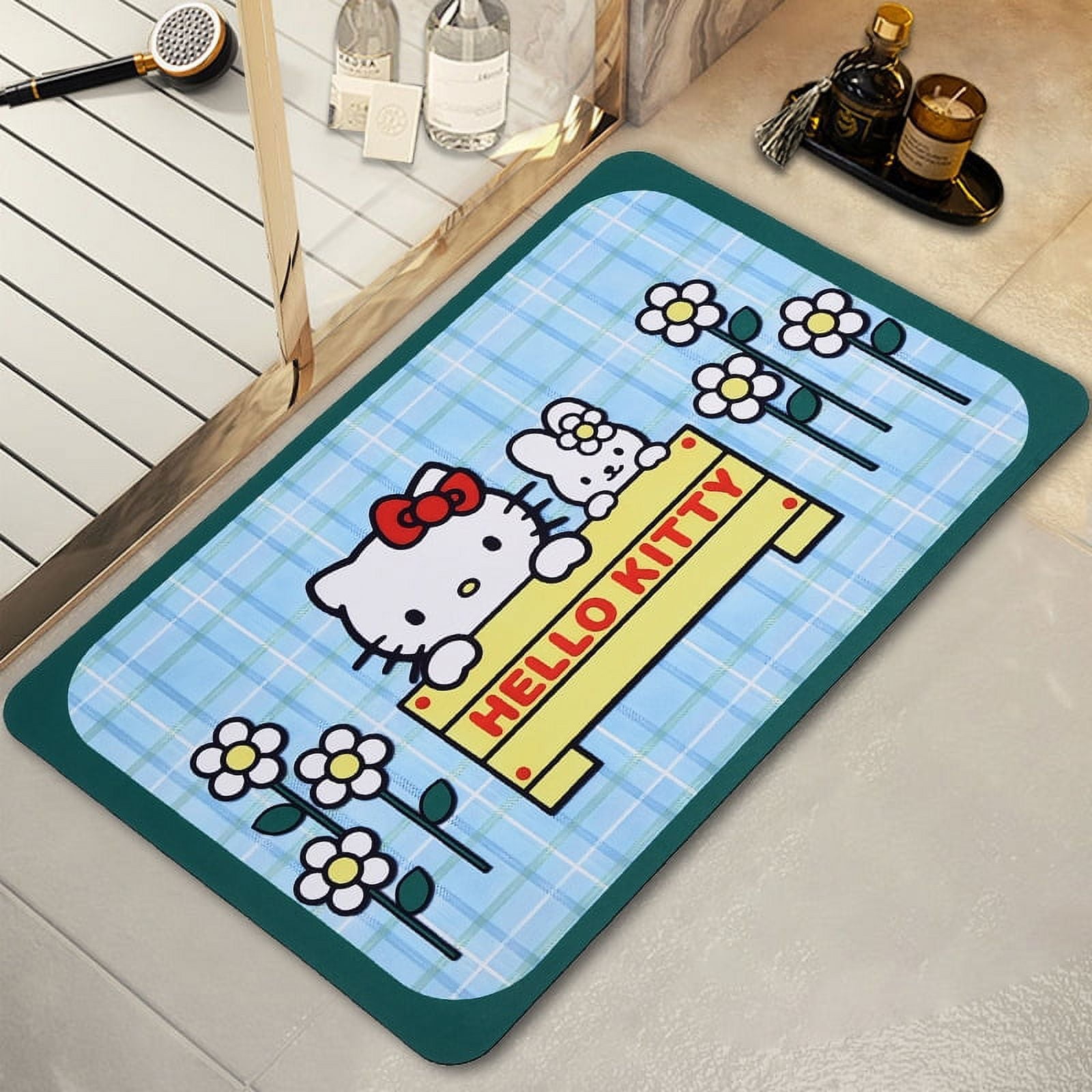 Sanrio Floor Mat Kuromi Kawaii My Melody Cartoon Cute Decoration Carpet ...