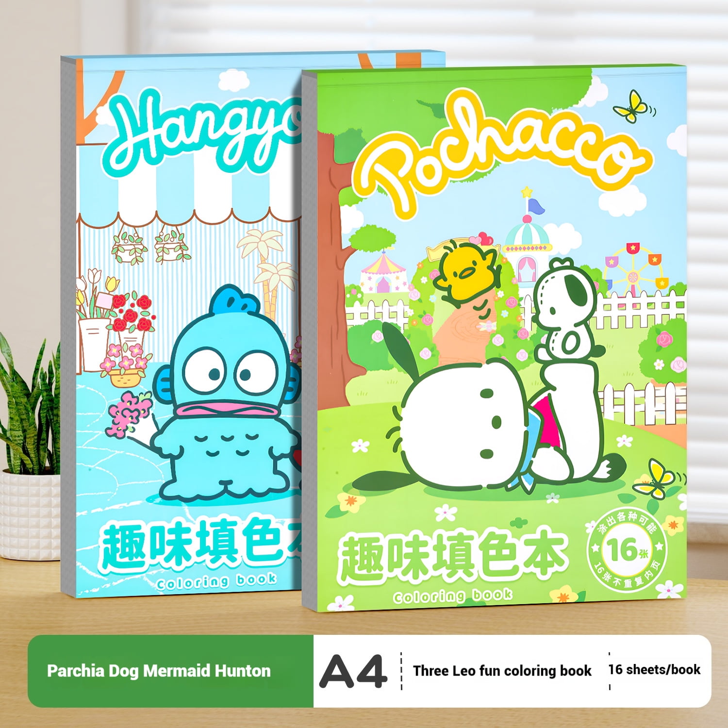 Sanrio Fun A4 Simple Brush Painting Color Book Picture Book Graffiti ...