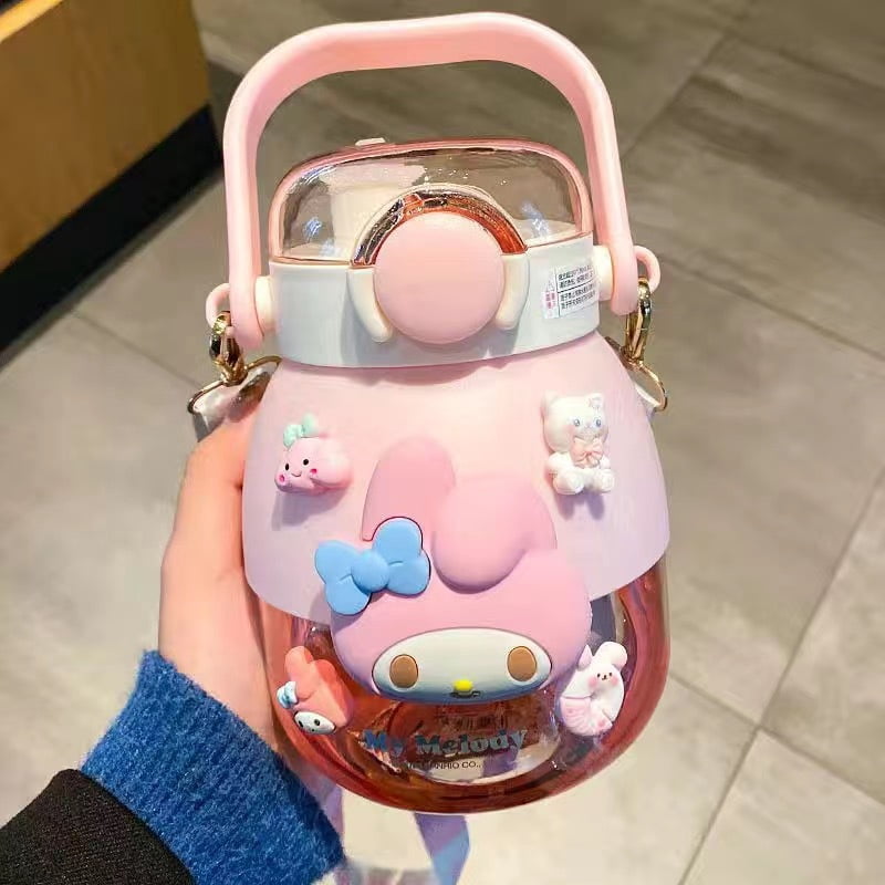 Sanrio Genuine Big Belly Cup Portable High-value Student Large Capacity ...