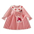 Sanrio Girls Dress Pleated Skirt Set Hello Kitty My Melody Kuromi ...