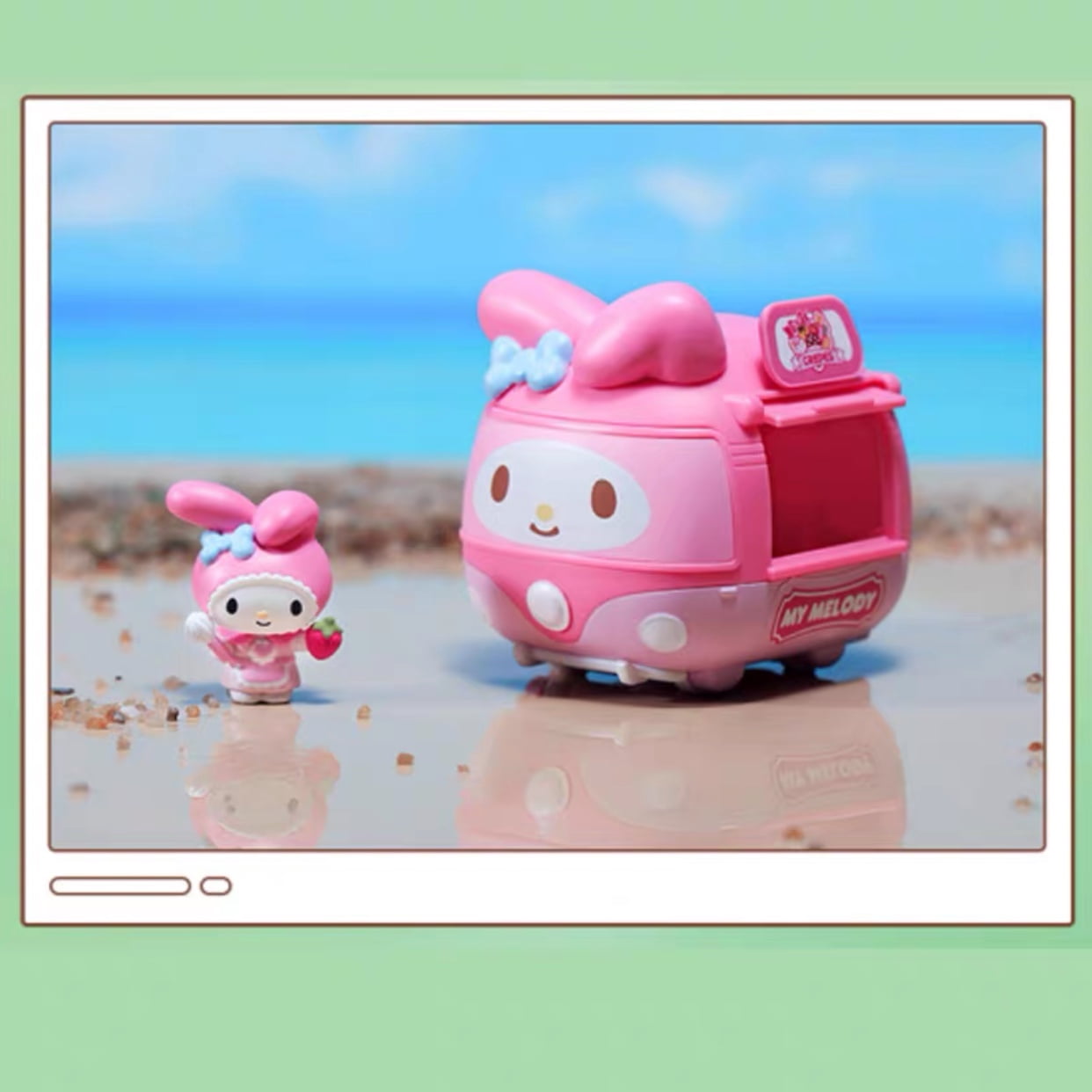 Sanrio Gourmet Food Truck Blind Box Cute Figure Car Toy Ornament Kulomi ...
