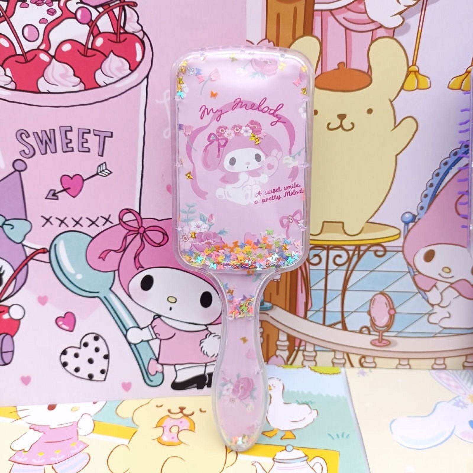 Sanrio Hair Brush Kuromi My Melody Kawaii Handle Combs Hello Kitty ...