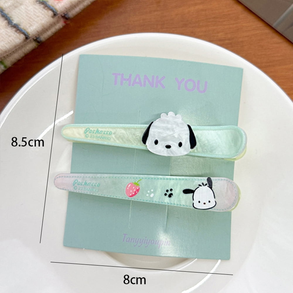Sanrio Hair Clips Anime Hair Clip My Melody Kuromi Cinnamoroll Pochacco ...