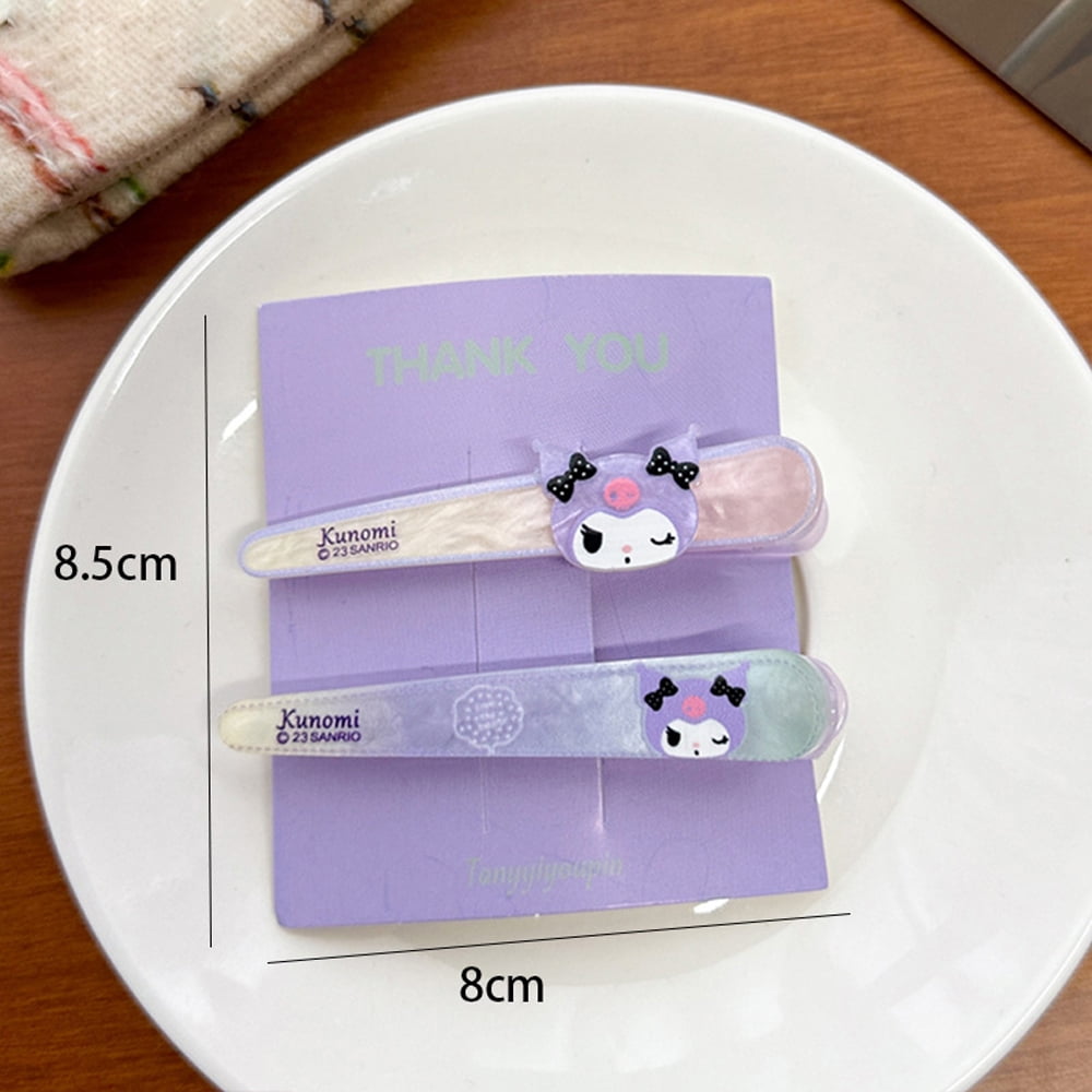 Sanrio Hair Clips Anime Hair Clip My Melody Kuromi Cinnamoroll Pochacco ...