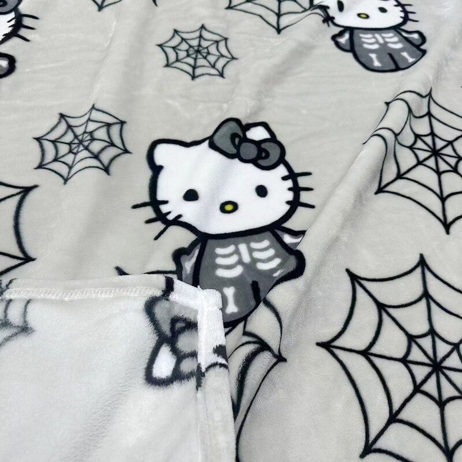 Sanrio Halloween Ghost Hello Kitty Plush Cartoon Large Flannel Blanket ...