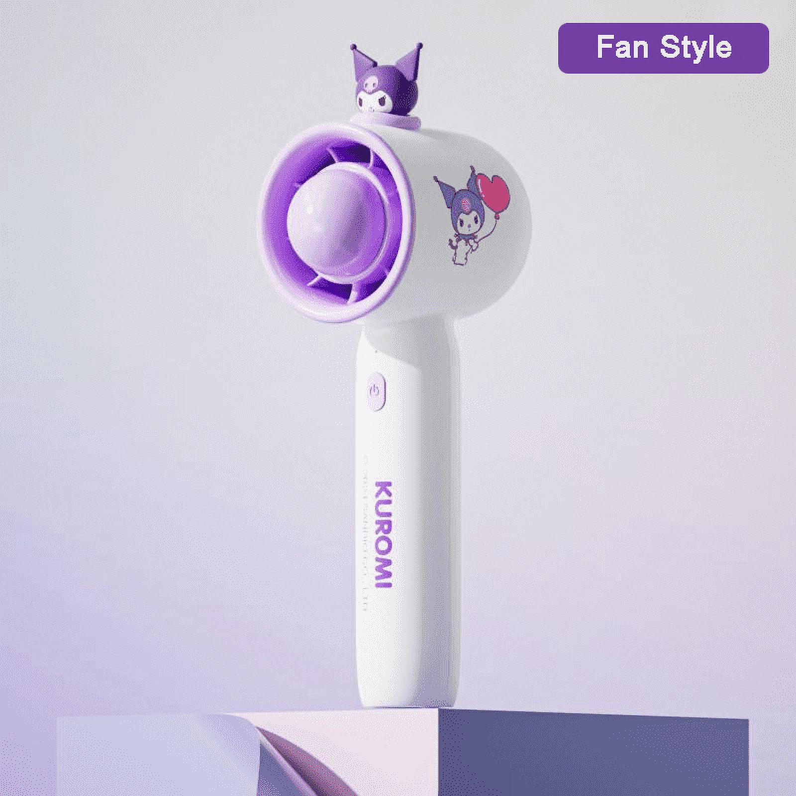 Sanrio Hand Held Spray Fan Kuromi Usb Charg Portable Fan My Melody ...