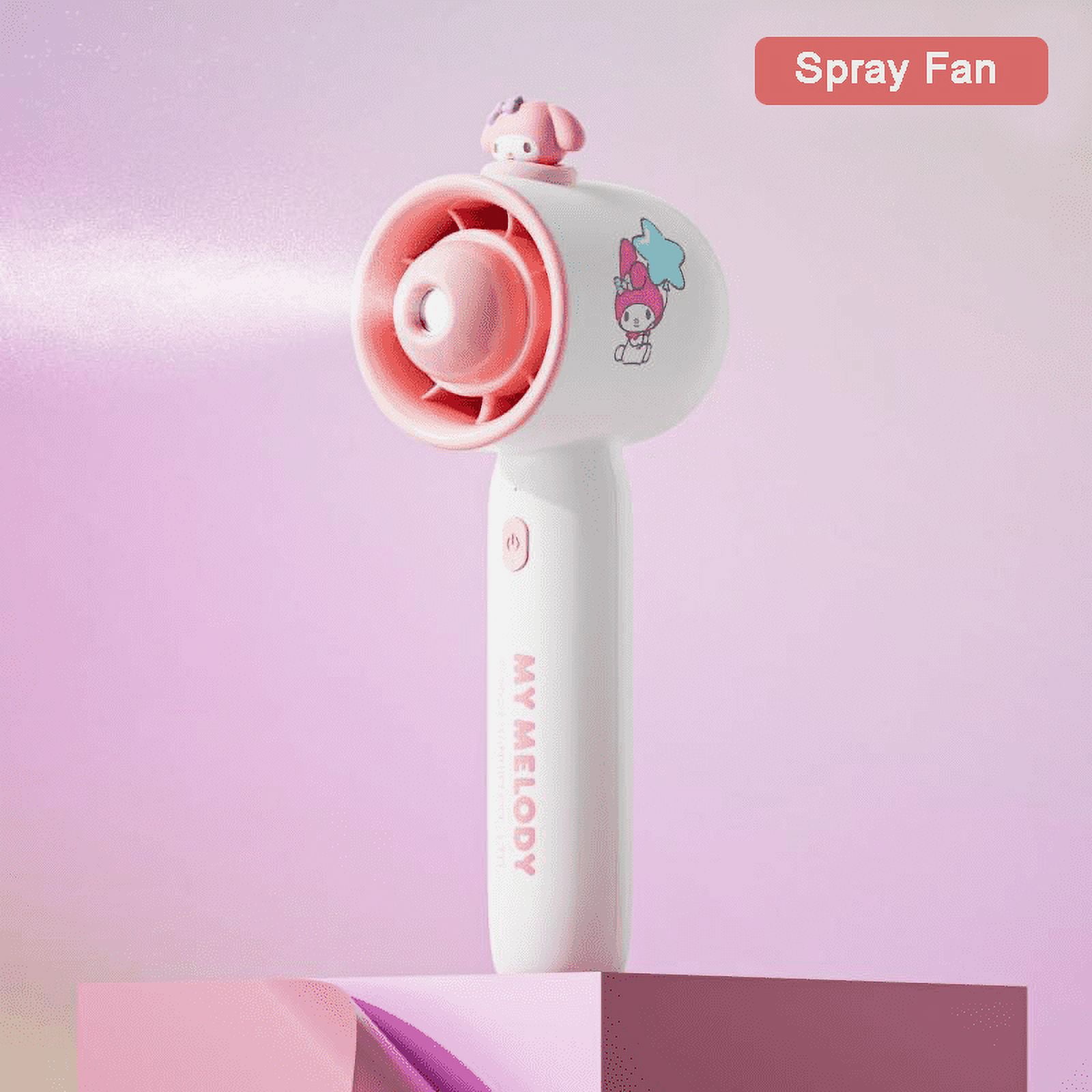 Sanrio Hand Held Spray Fan Kuromi Usb Charg Portable Fan My Melody ...