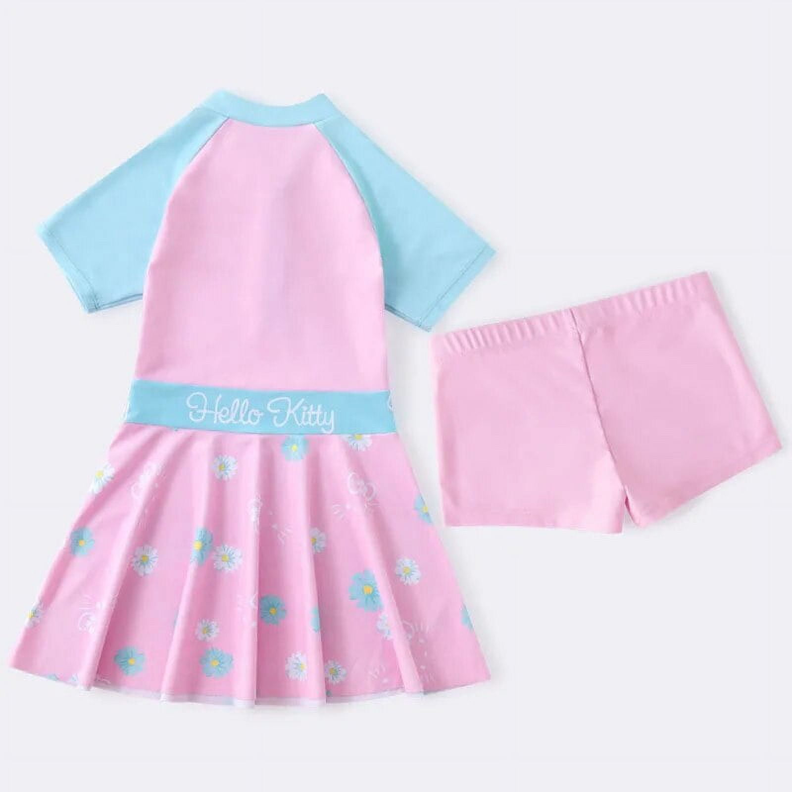 Sanrio Hello Kitty 2 Piece Swimsuit Kawaii Rash Guard Bathing ...