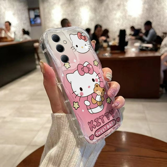 Sanrio Hello Kitty 3d Wave Case For Xiaomi Redmi 13c 12 12c 10 10c 9 9c