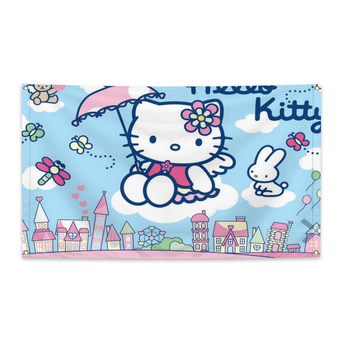 Sanrio Hello Kitty 3x5 ft Face Flag - Vivid Color and Fade proof ...