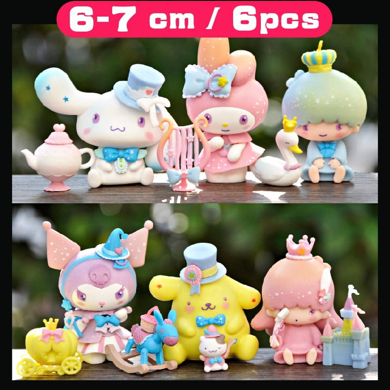 Sanrio Hello Kitty #6 Figures Blind Box My Melody and Figurine Toys ...