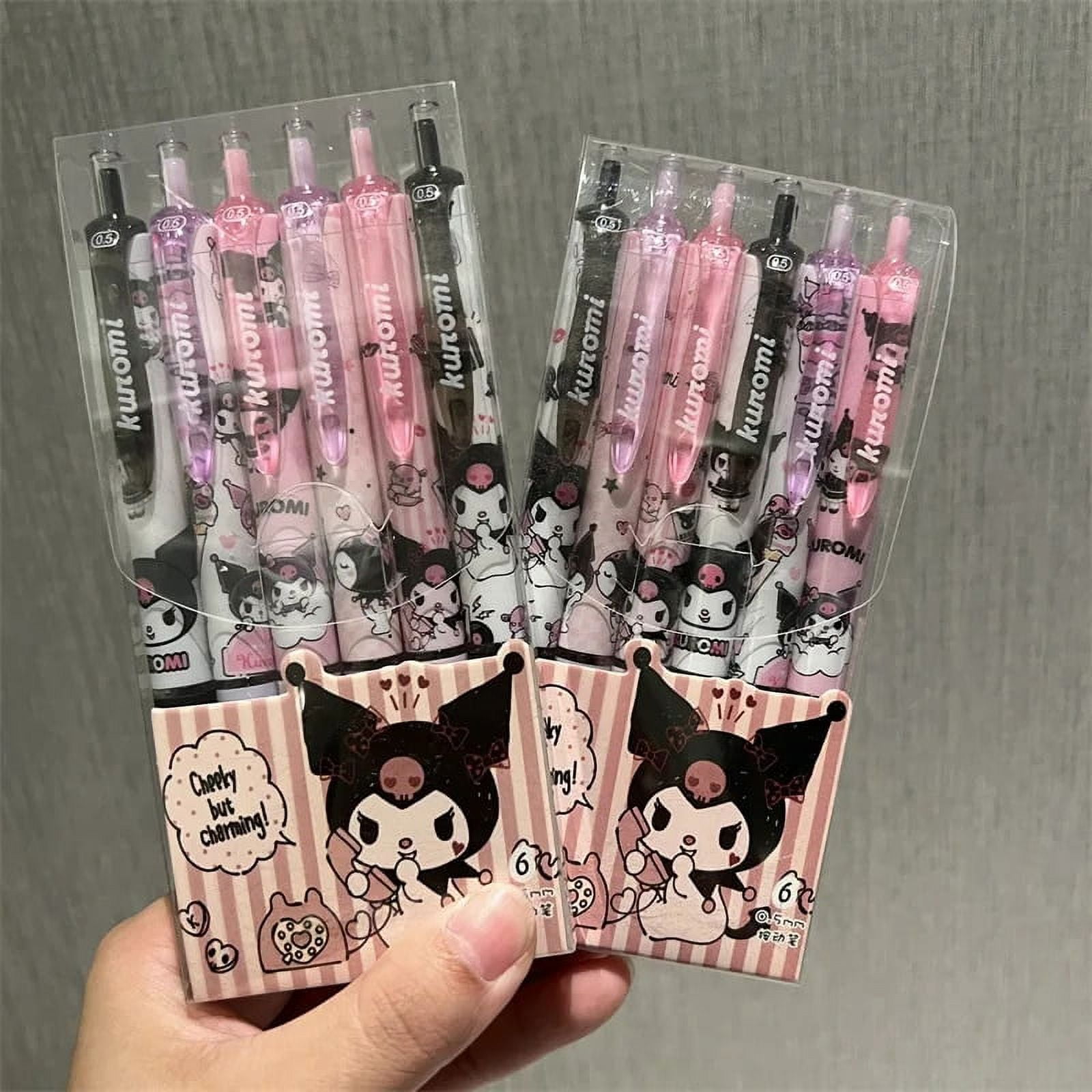Sanrio Hello Kitty 6PCs series gel pen 0.55mm refill Y2K Cinnamoroll ...
