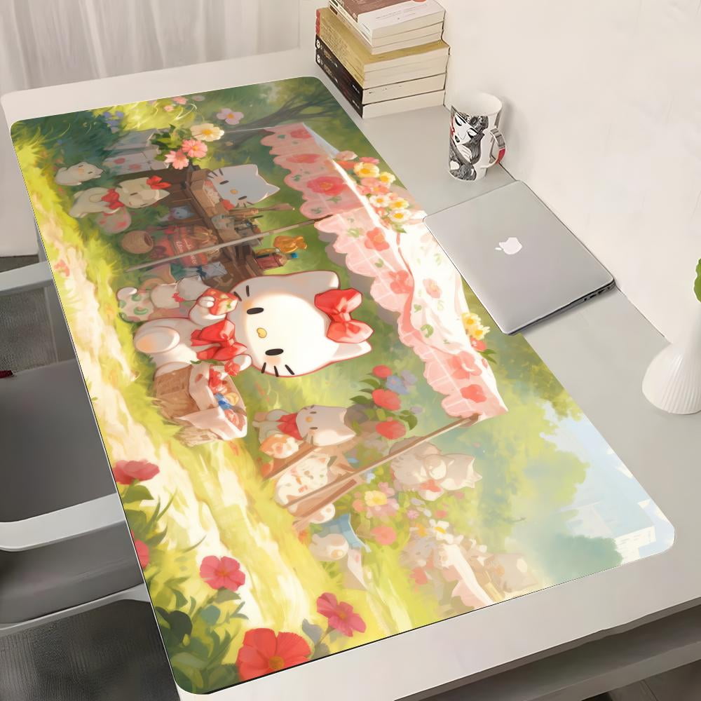 Sanrio Hello Kitty Anime H-Hello K-Kitty Mouse Pad Gaming Abstract ...