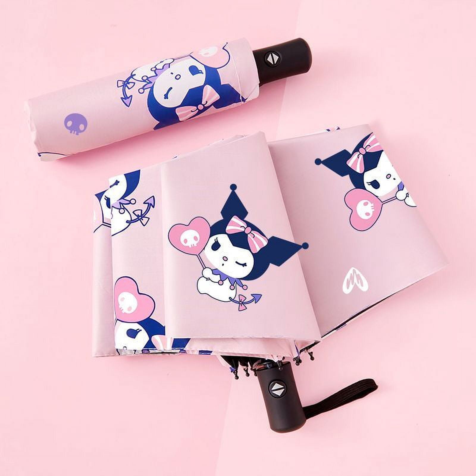 Sanrio Hello Kitty Automatic Kuromi Umbrella Cute Cartoon Folding ...