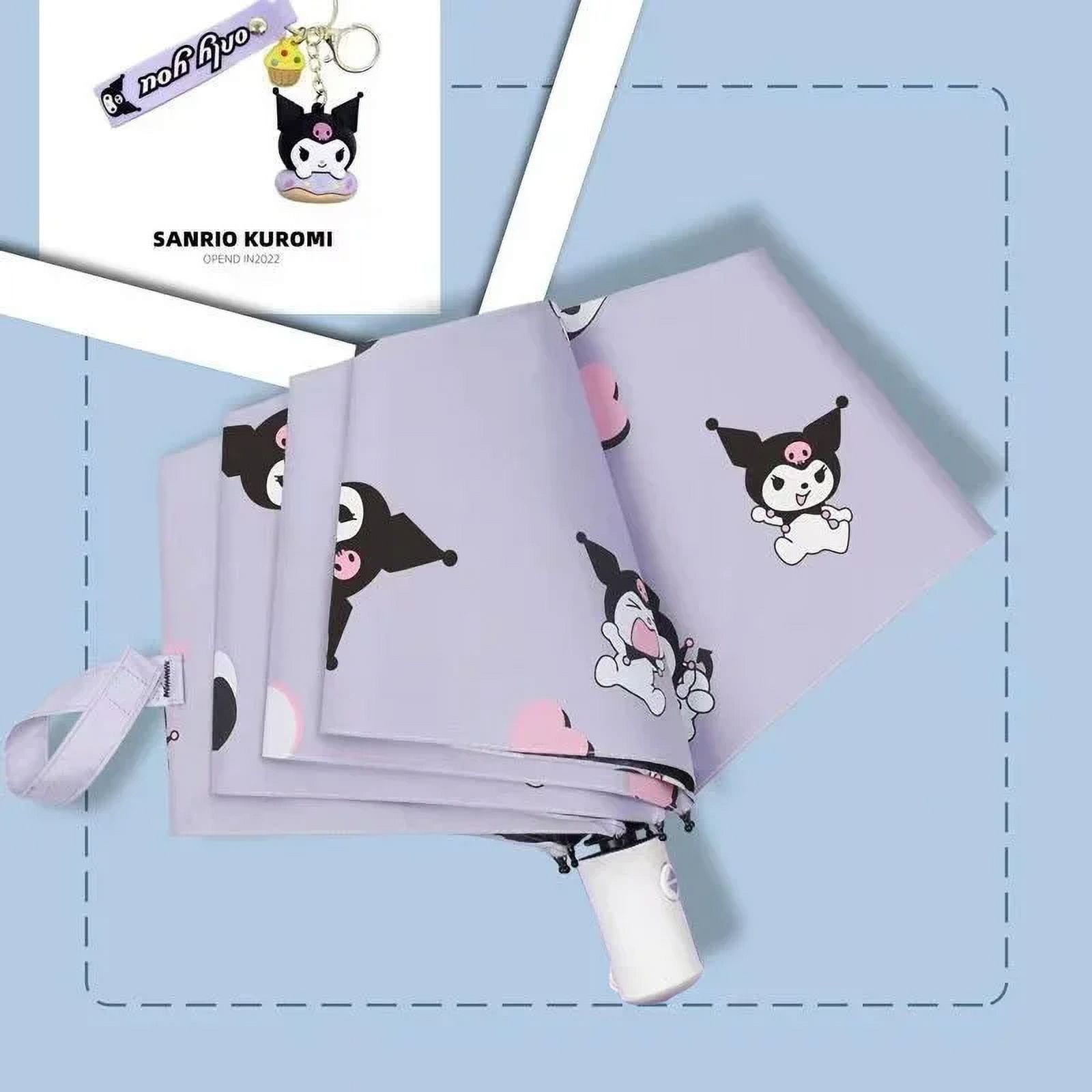 Sanrio Hello Kitty Automatic Umbrella Kuromi Sunny Rain Dual Use ...