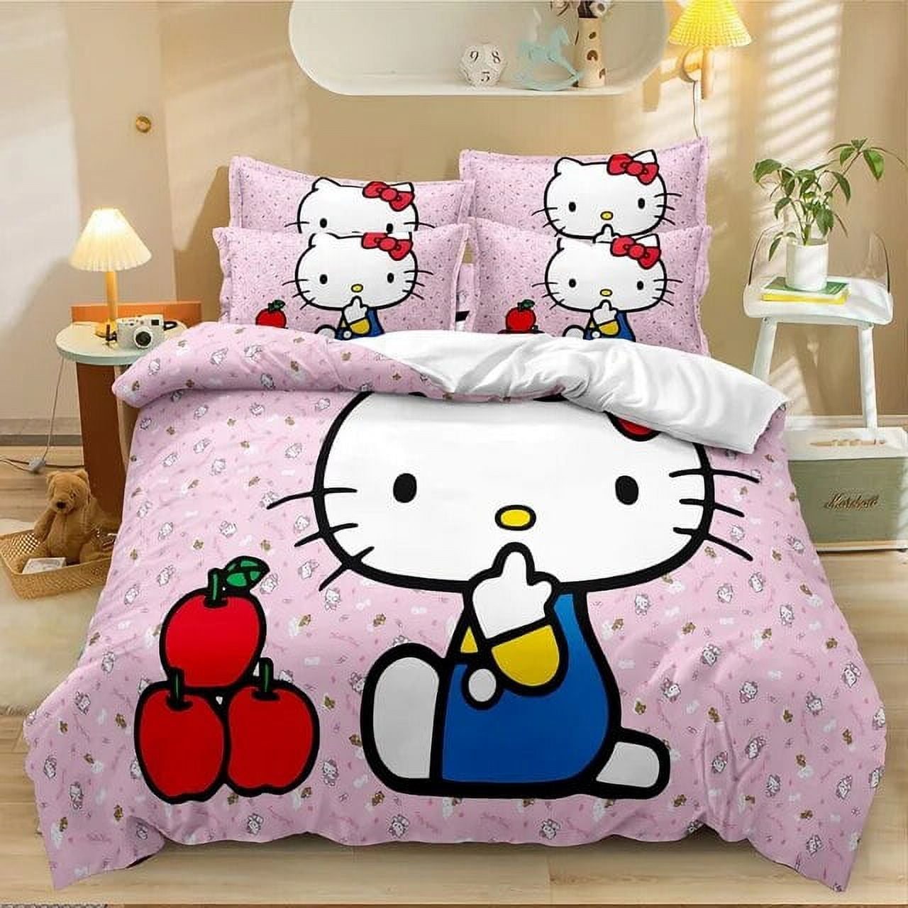 Sanrio Hello Kitty Bedding Set Quilt Duvet Melody Cinnamoroll Cover
