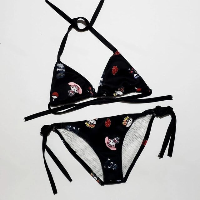 Sanrio Hello Kitty Bikini Set Kawaii My Melody Kuromi Two Piece Y2k