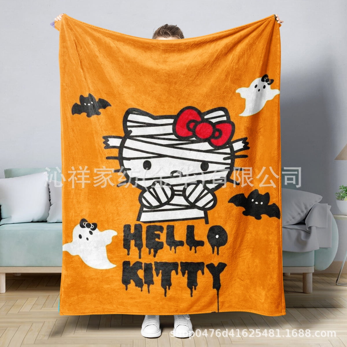Sanrio Hello Kitty Blanket 2024 Halloween New Product Living Room Sofa ...