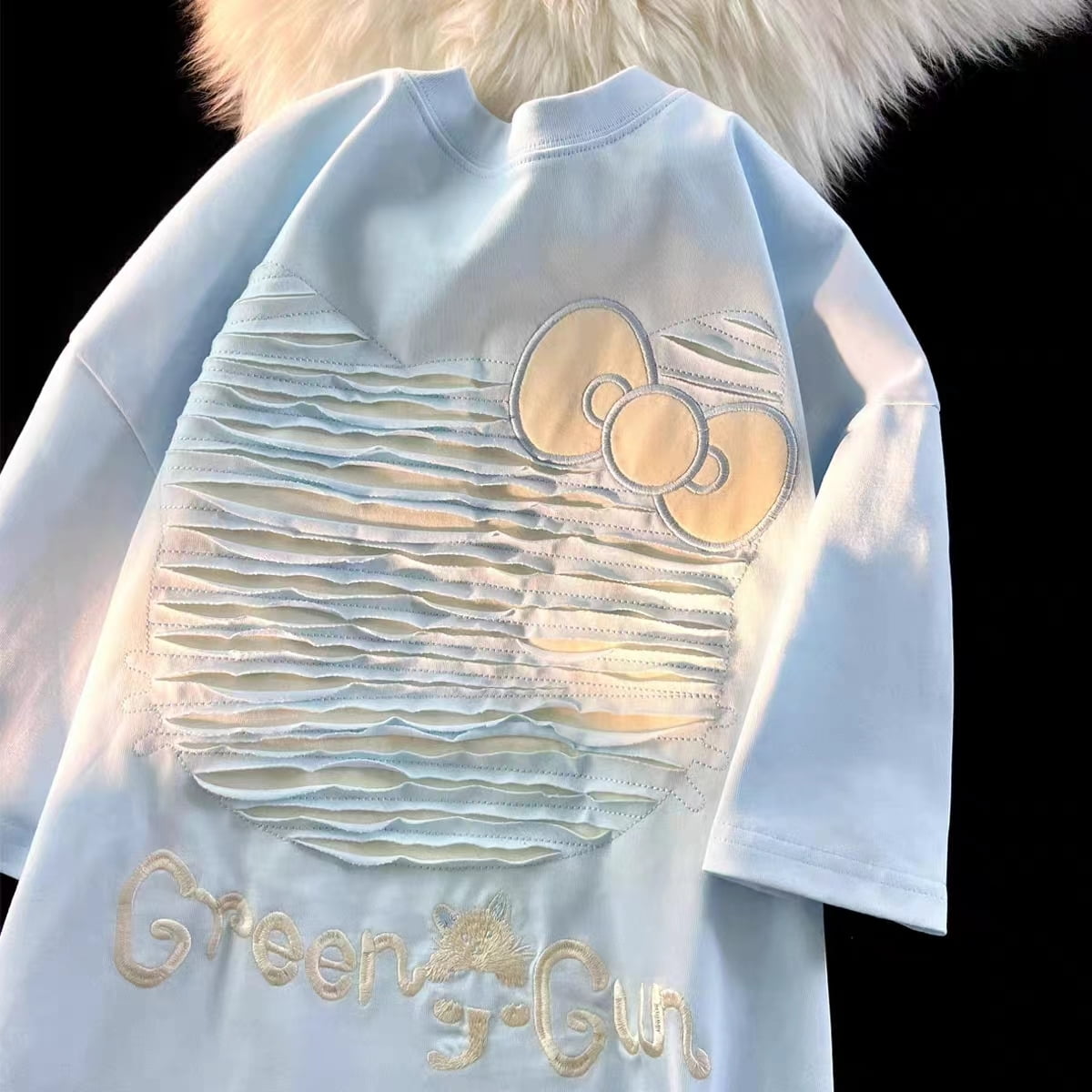 Sanrio Hello Kitty Bow Yk2 T Shirt Trendy Korean Stylish Popular ...