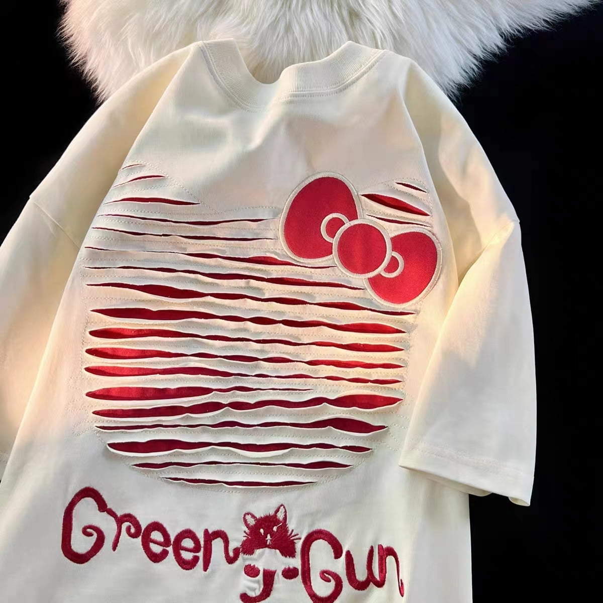 Sanrio Hello Kitty Bow Yk2 T Shirt Trendy Korean Stylish Popular ...