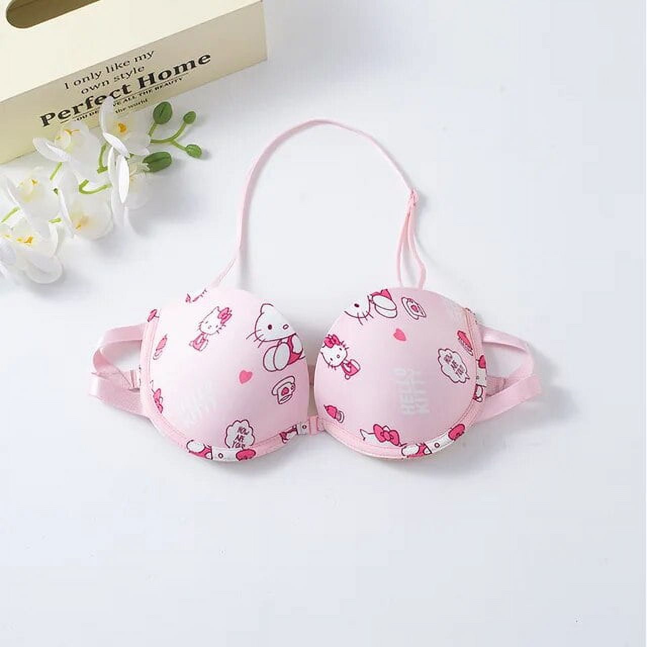 Sanrio Hello Kitty Bra Push Up Bras Women Ultra Lace Bralette ...