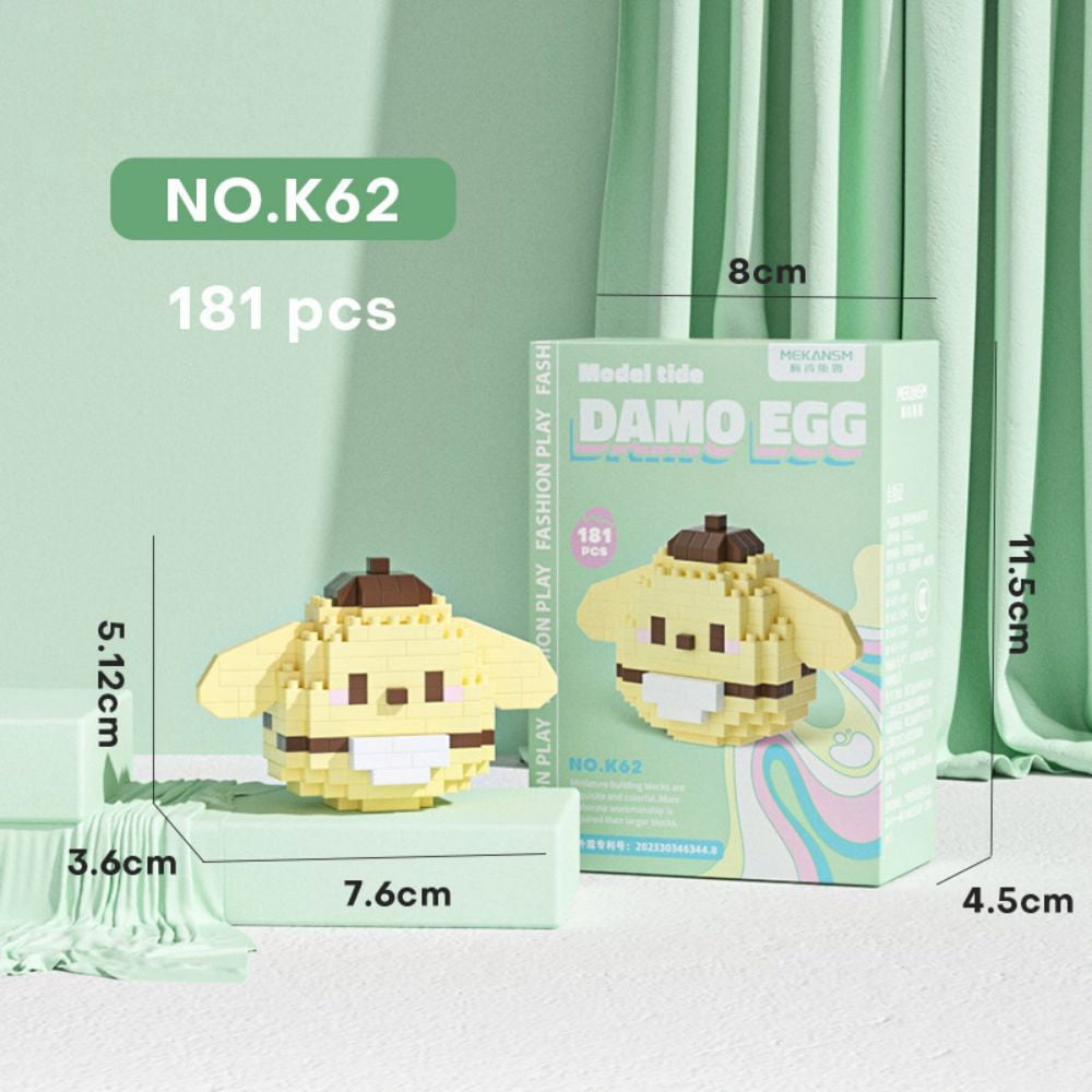 Sanrio Hello Kitty Building Block Assembled Toys Decorative Ornament ...