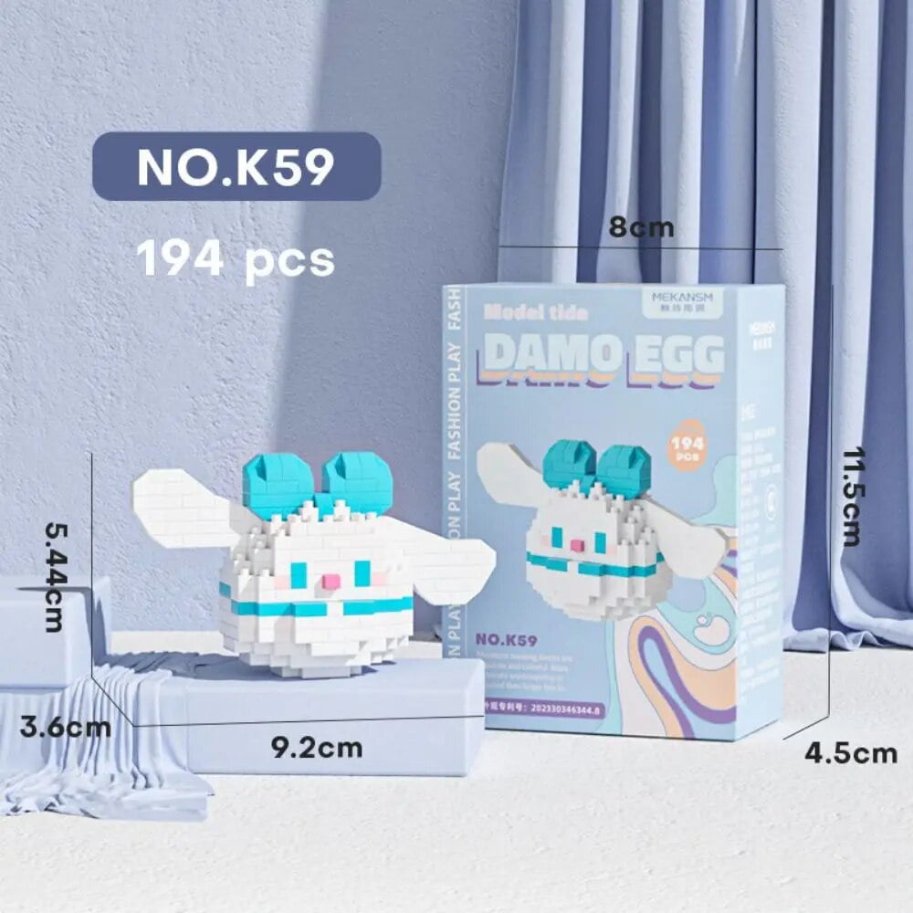 Sanrio Hello Kitty Building Block Assembled Toys Decorative Ornament ...