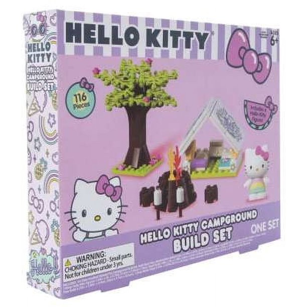 Sanrio Hello Kitty Campground Building Block Set - Walmart Business ...