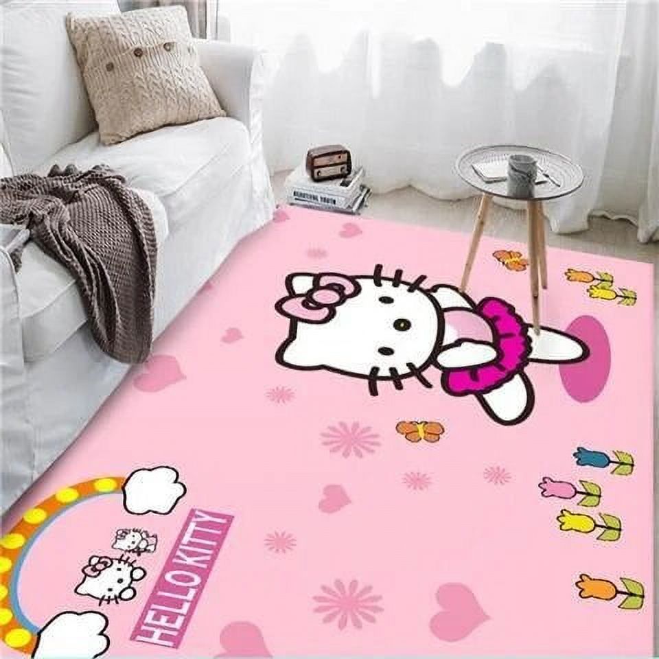 Sanrio Hello Kitty Carpet Bedroom Living Room Cute Floor Mats Cartoon ...