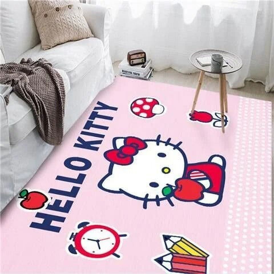 Sanrio Hello Kitty Carpet Bedroom Living Room Cute Floor Mats Cartoon ...