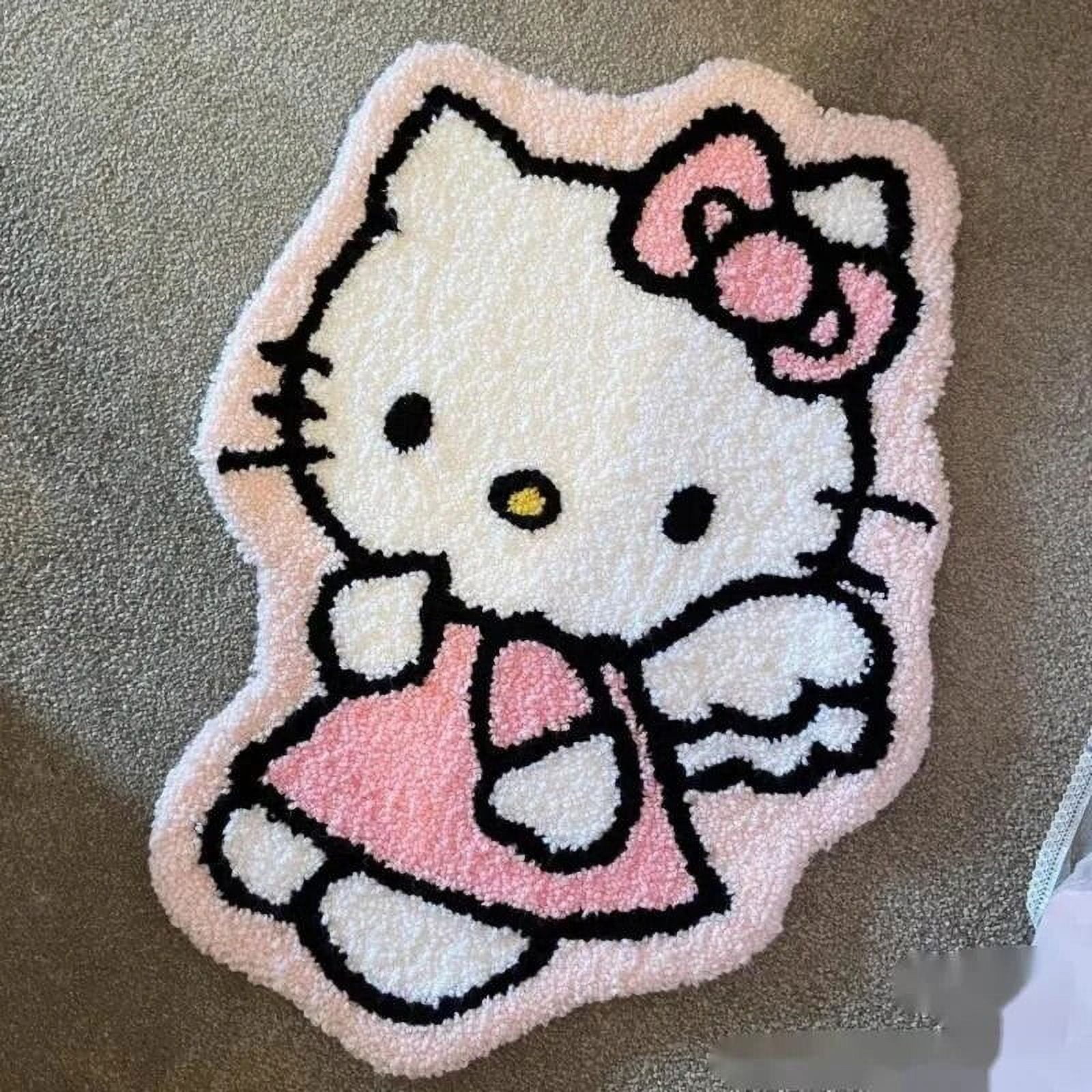 Sanrio Hello Kitty Carpet Kawaii Angle Kitty Plush Fluffy Rug Cartoon ...