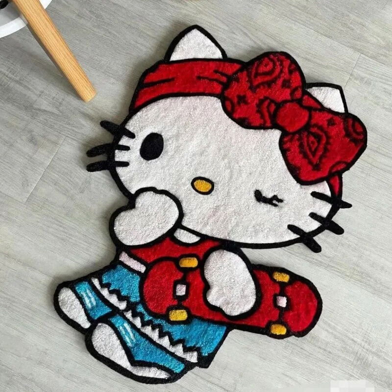 Sanrio Hello Kitty Carpet Kawaii Angle Kitty Plush Fluffy Rug Cartoon ...