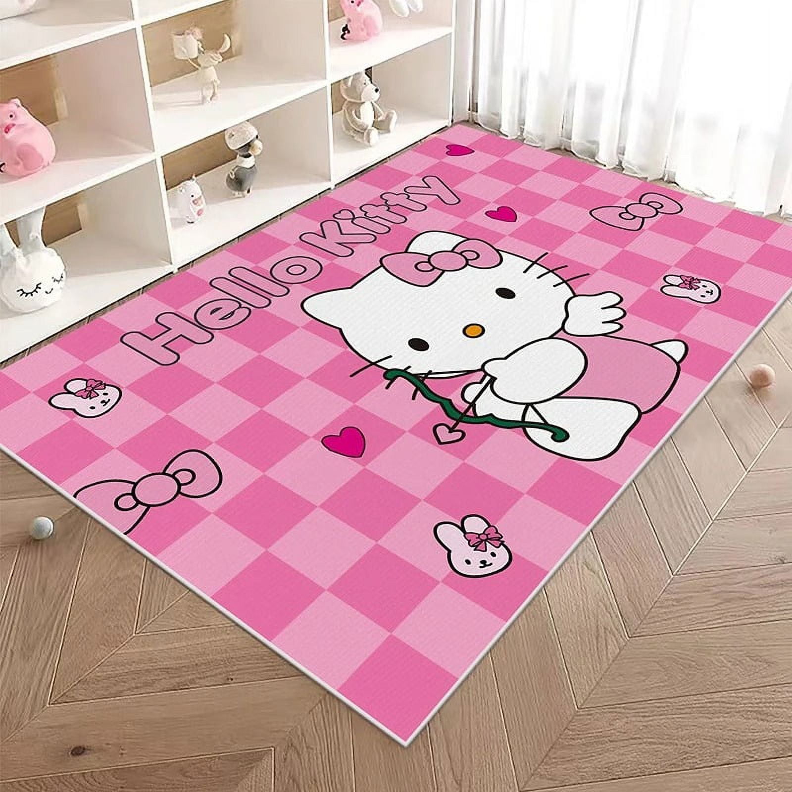Sanrio Hello Kitty Carpet Kawaii Cartoon Anime Rug Living Room Bedroom ...