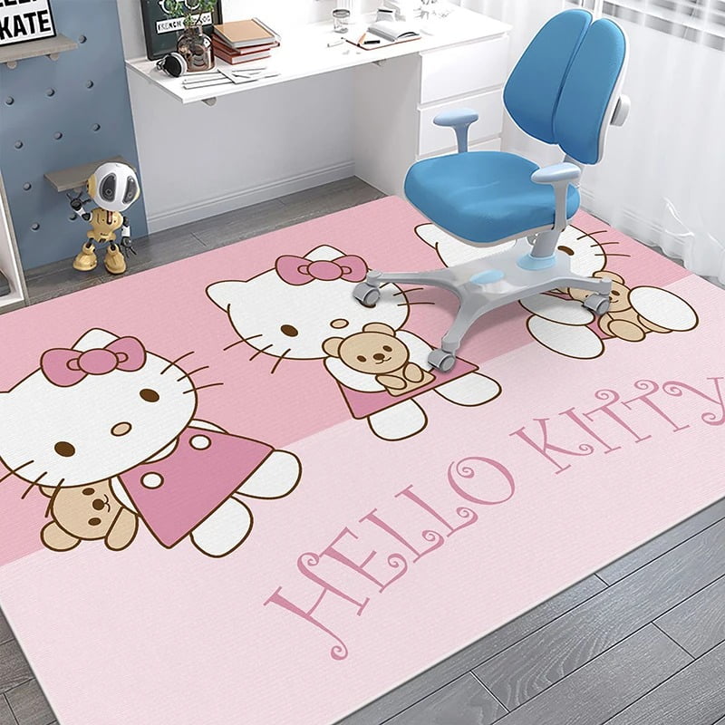 Sanrio Hello Kitty Carpet Kawaii Cartoon Anime Rug Living Room Bedroom ...