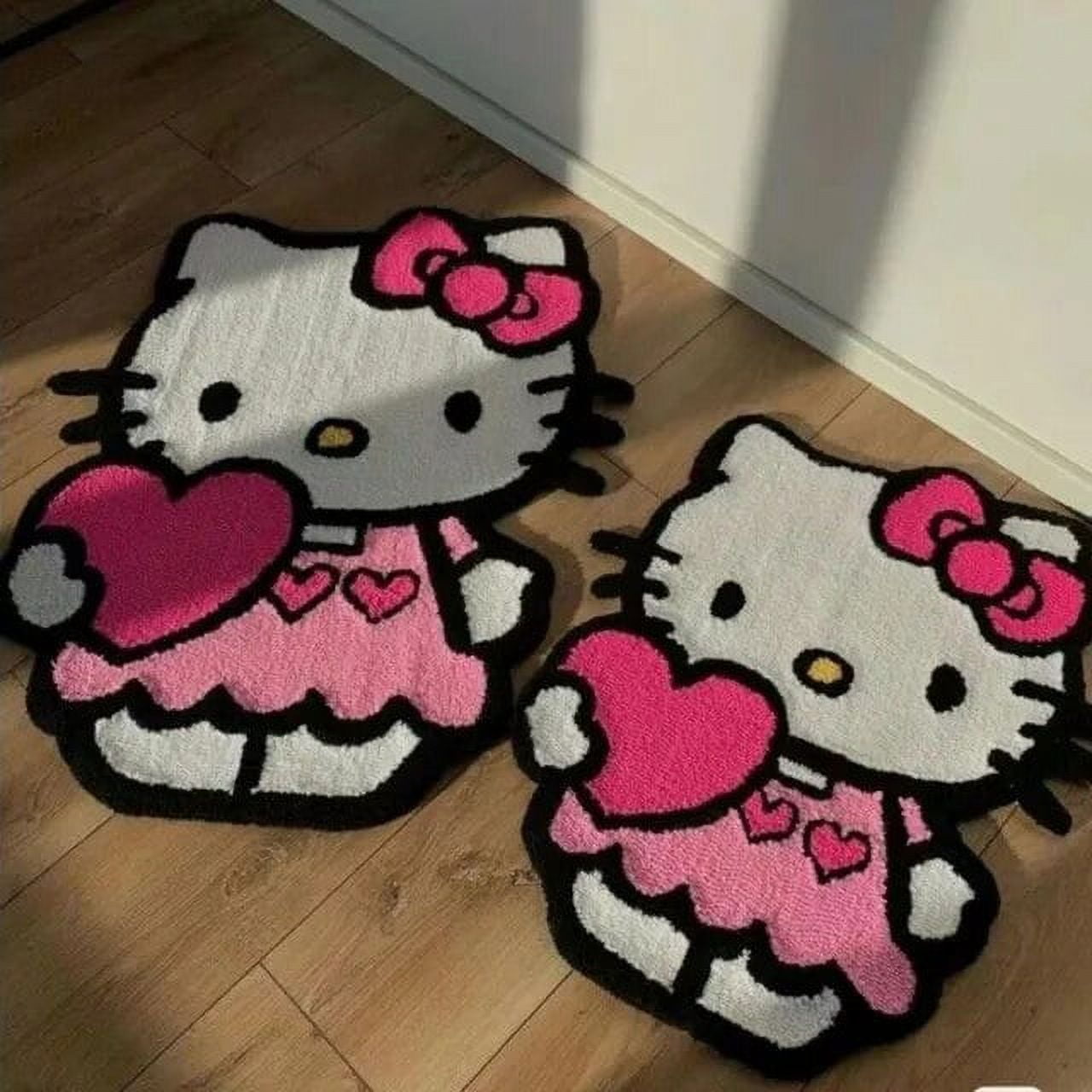 Sanrio Hello Kitty Carpet Kawaii Cartoon Girls Bedroom Fluffy Rug Anime ...