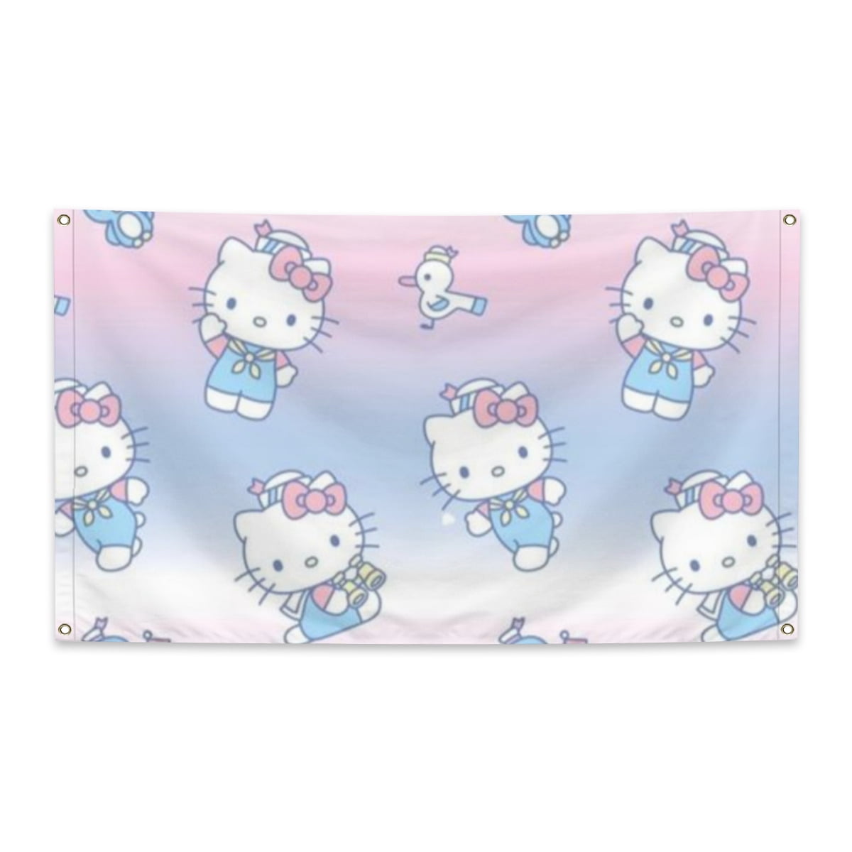 Sanrio Hello Kitty Cartoon 3x5 ft Face Flag - Vivid Color and Fade ...