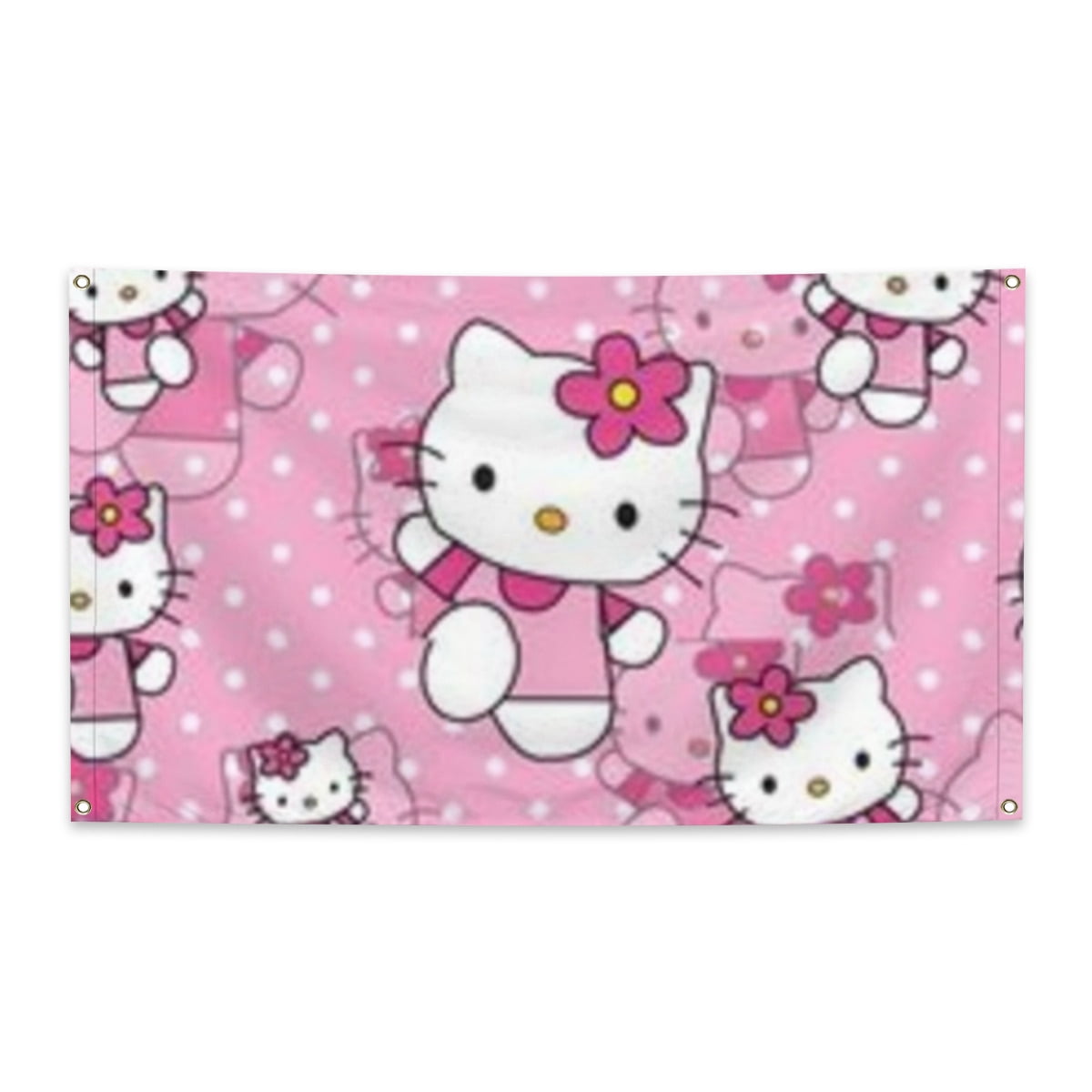 Sanrio Hello Kitty Cartoon 3x5 ft Face Flag - Vivid Color and Fade ...