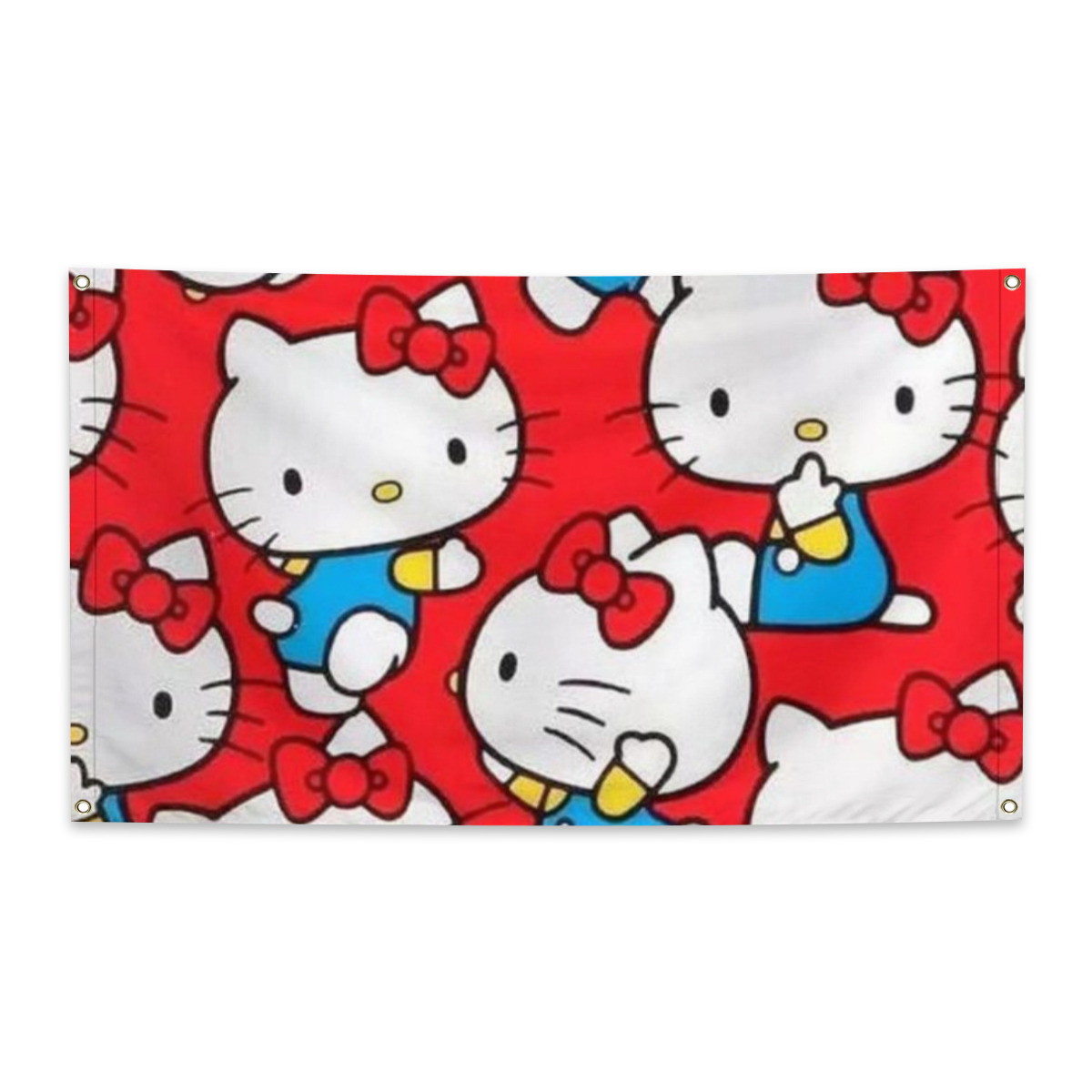 Sanrio Hello Kitty Cartoon 3x5 ft Face Flag - Vivid Color and Fade ...