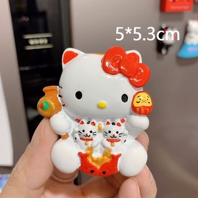 Sanrio Hello Kitty Cartoon Magnet Refrigerator Sticker Comic Periphery ...