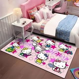 Sanrio Hello Kitty Cartoon Pattern Living Room Bedroom Carpet Bedside ...