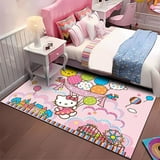 Sanrio Hello Kitty Cartoon Pattern Living Room Bedroom Carpet Bedside ...