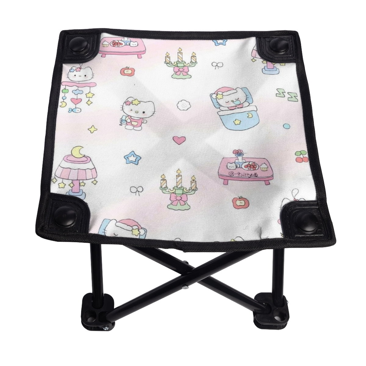 Sanrio Hello Kitty Cartoon Portable Folding Camping Stool Outdoor Camping Lightweight Small ...
