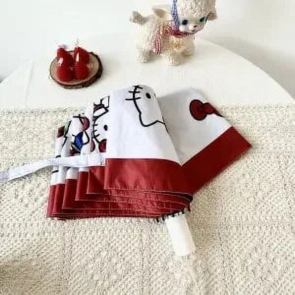 Sanrio Hello Kitty Cartoon Printed Women Umbrella Y2k Korean Aesthetic ...