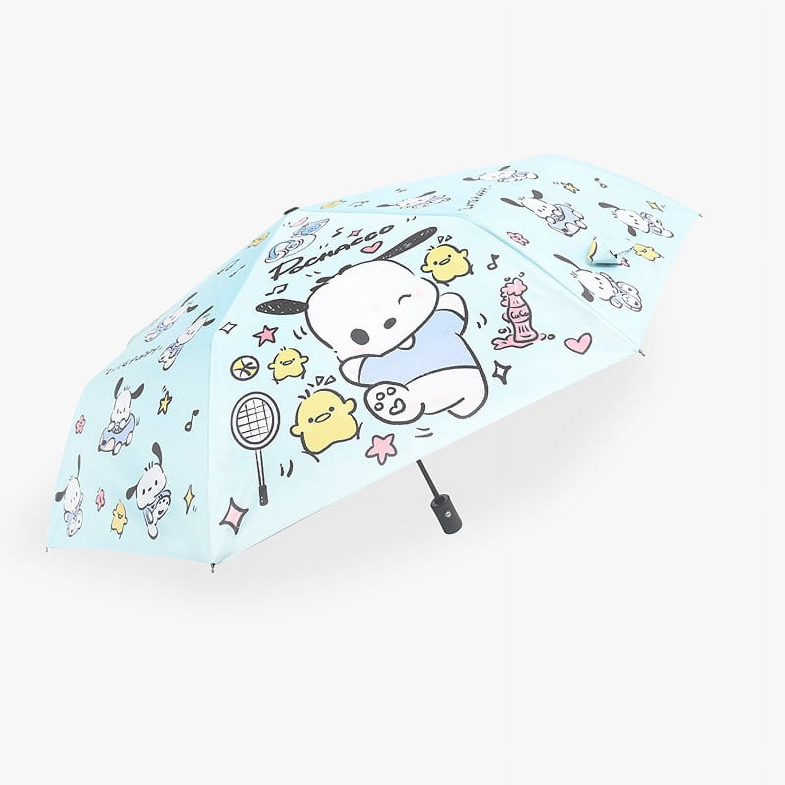 Sanrio Hello Kitty Cartoon Umbrella Cute Sun Shade Vinyl Sunscreen ...