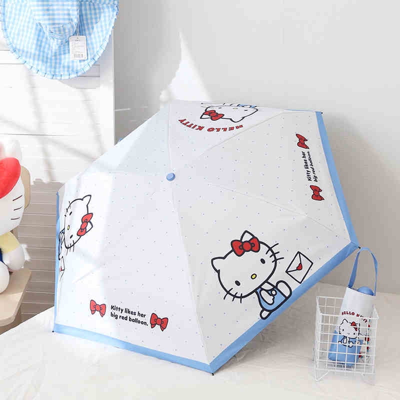 Sanrio Hello Kitty Cartoon Umbrella Sunscreen Proof Parasol Anime ...