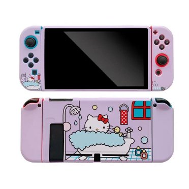 GeekShare Protective Case for Nintendo Switch Console + Joycon Cover ...