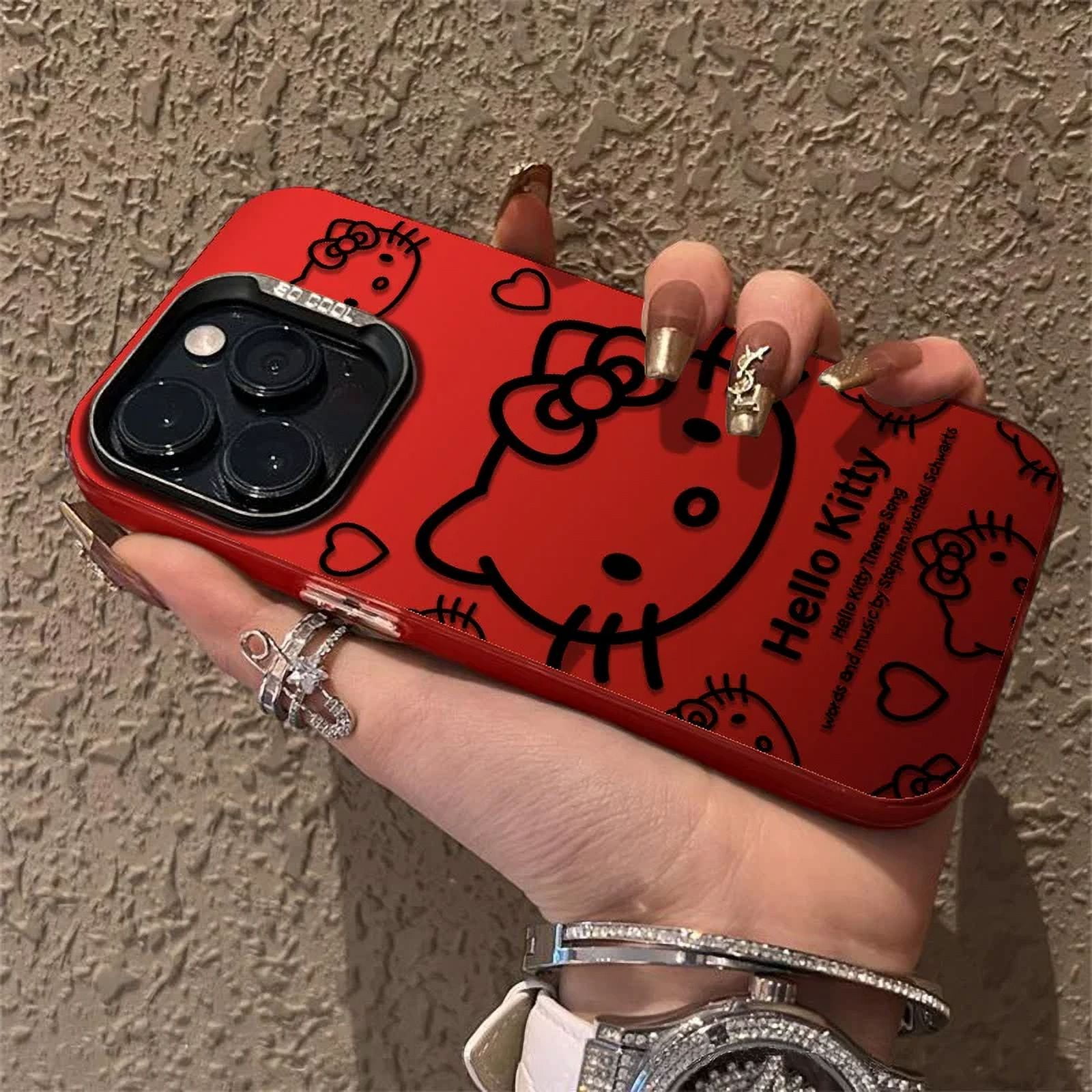 Sanrio Hello Kitty Cases For iPhone 15 14 13 11 12 Pro Max XS XR 7 8 Plus Cartoon Cute ...