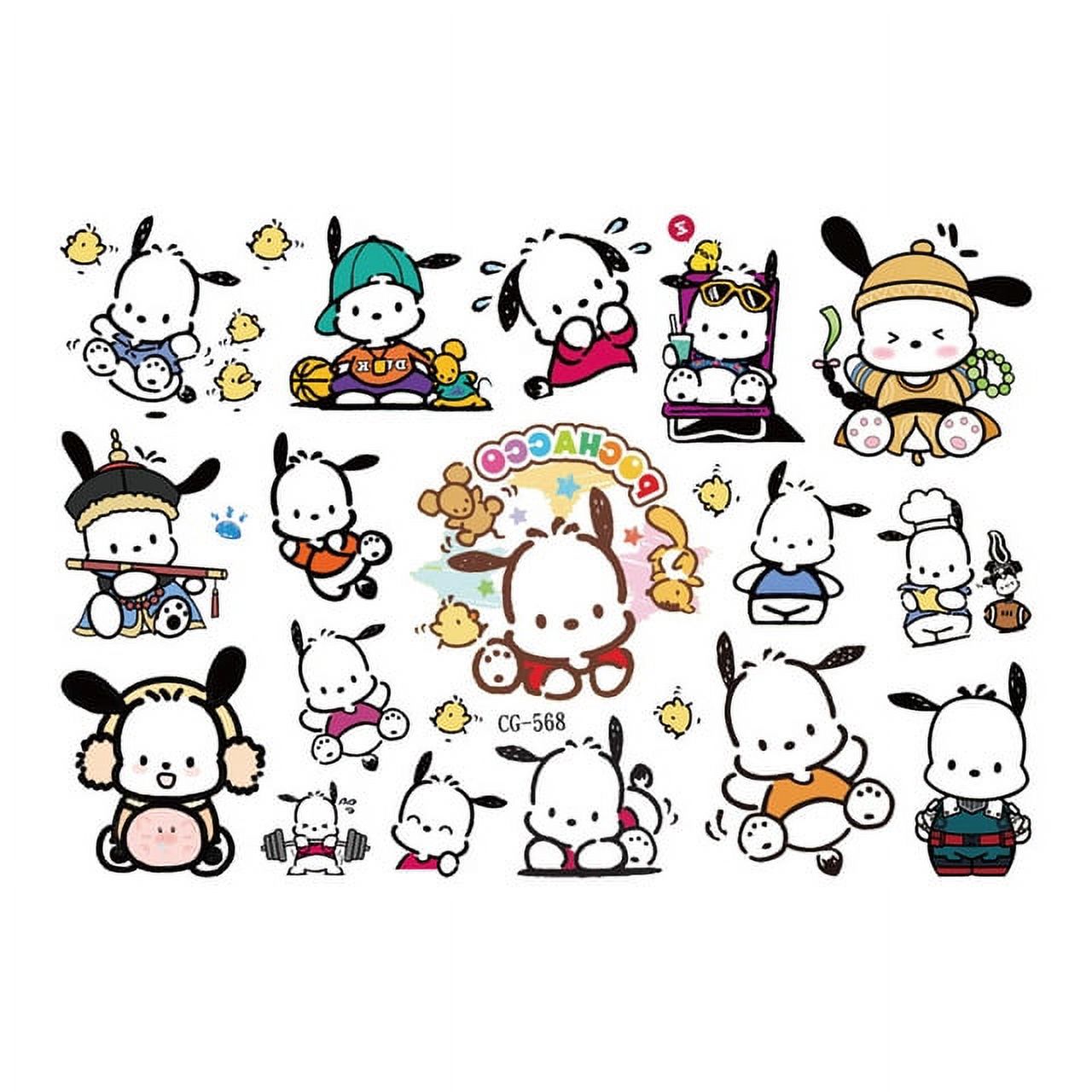 Sanrio Hello Kitty Cat Tattoo Sticker Kuromi Mymelody Tattoos ...