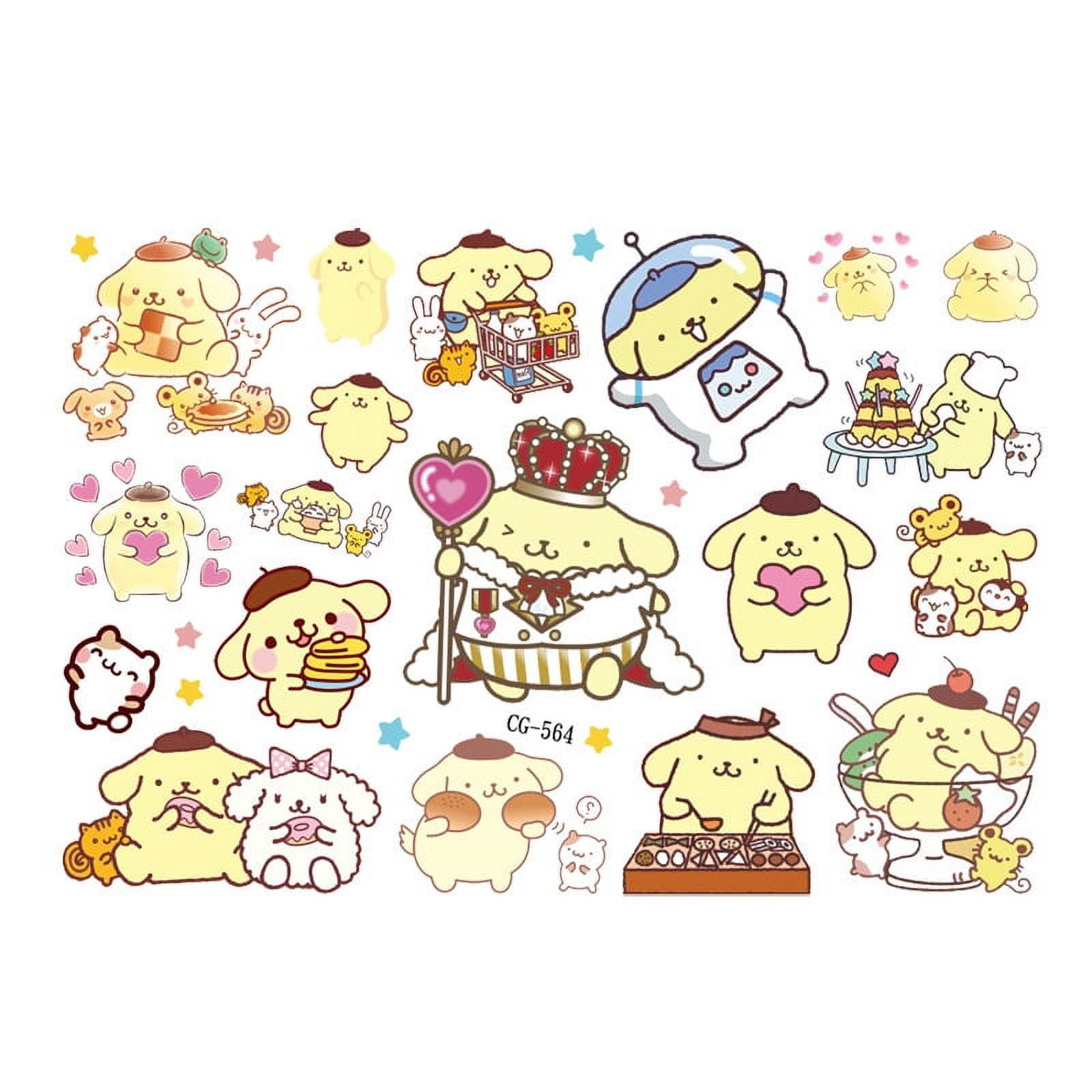 Sanrio Hello Kitty Cat Tattoo Sticker Kuromi Mymelody Tattoos ...