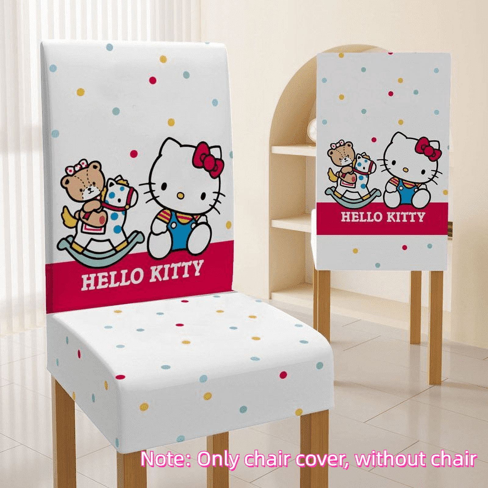 Sanrio Hello Kitty Chair Cover Cartoon Cinnamoroll Kuromi Printed ...